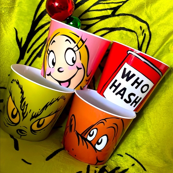 Holiday | Grinch Plastic Containers Max Cindy Lou Grinch Who Hash Set ...